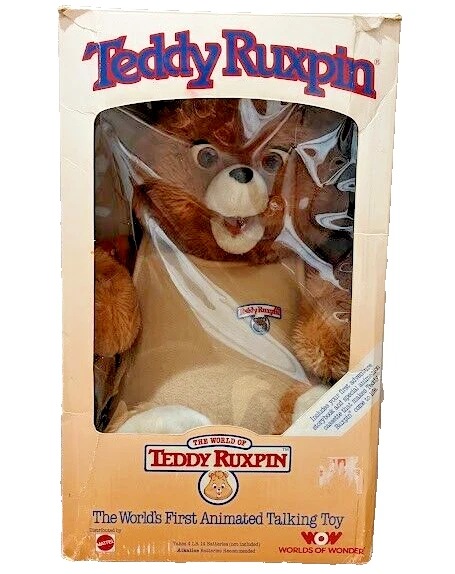 TEDDY RUXPIN BEAR- Original Box METAL DECK not working 1980s £250.00 ...