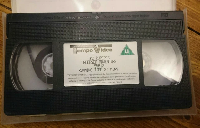 THE NEW ADVENTURES of rupert the bear vhs ruperts undersea adventure £7 ...