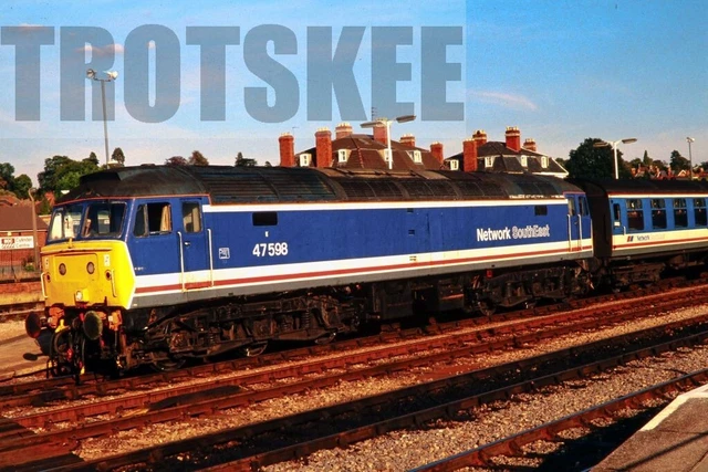 35MM SLIDE BR British Rail Diesel Loco Class 47 47598 1990 Hereford Original £4.98 - PicClick UK