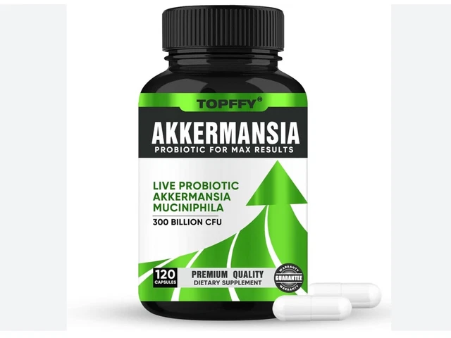AKKERMANSIA PROBIOTIC 300 Billion CFU 120 Capsules BOXED EXP 06/28 £12. ...