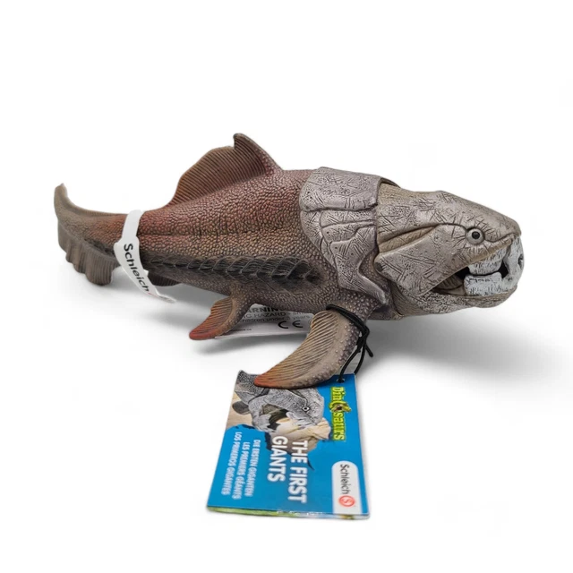 SCHLEICH DUNKLEOSTEUS PREHISTORIC Dinosaur Fish Vinyl Figure ...