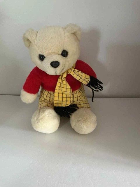 RUPERT THE BEAR Plush Soft Toy Teddy Animals Play Makers Red Jumper ...