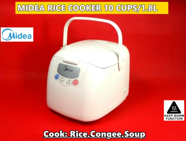 MIDEA DELUXE FUZZY Logic Multi-Function Rice Cooker Rice Congee Soup ...