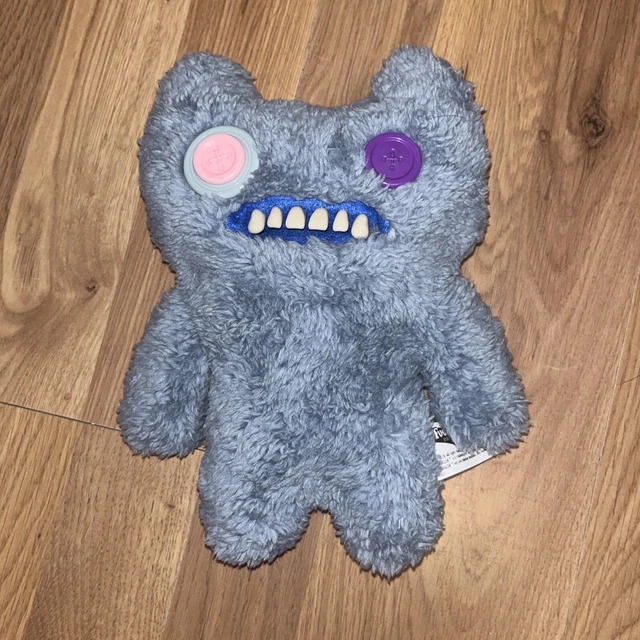 2018 FUGGLER FUNNY Ugly Monster Old Tooth Blue Soft Toy Plush Rare Spin ...