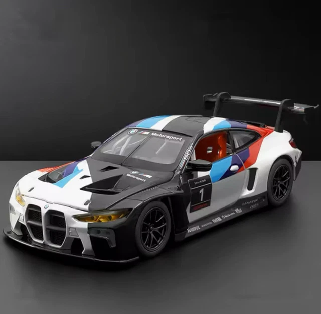NEW BMW MINIATURE M4 Gt3 Motorsport Livery Diecast Model 1:18 ...