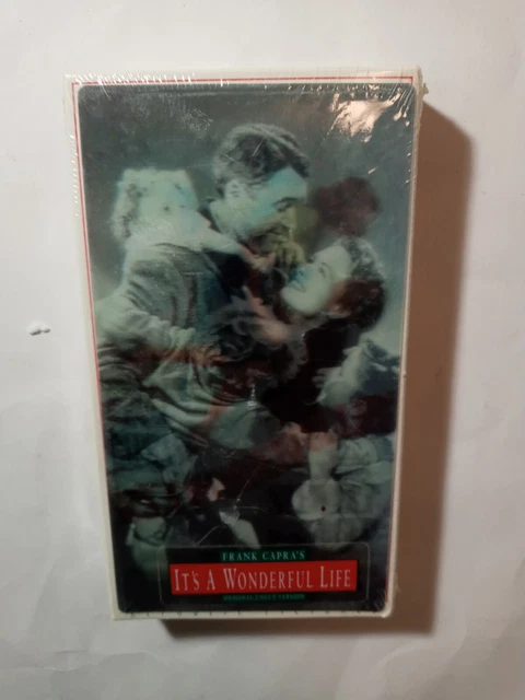 NEW SEALED ITS a Wonderful Life black and white VHS Hologram like Cover ...