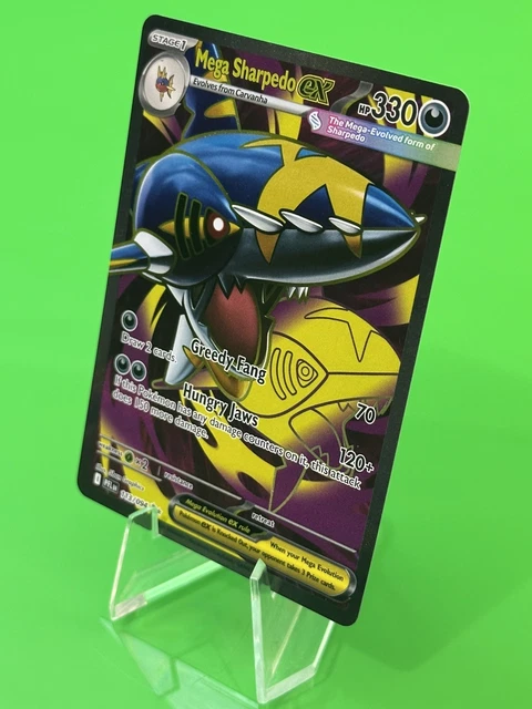 POKEMON MEGA SHARPEDO ex Phantasmal Flames Ultra Rare Full Art 113/094 ...