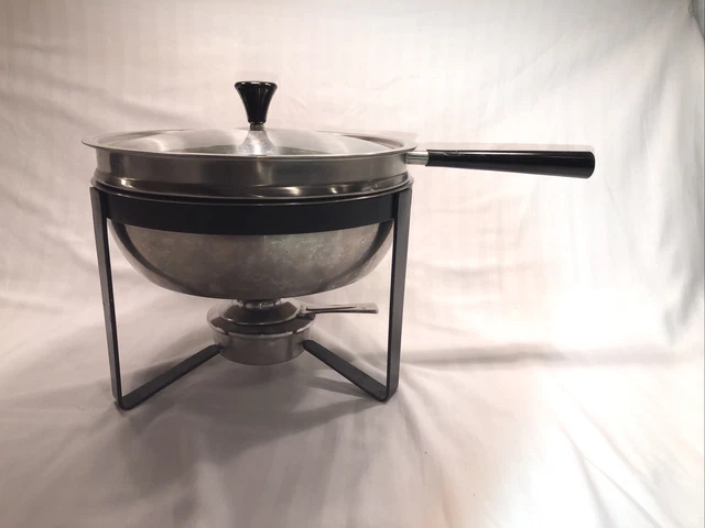 VINTAGE INOX CHAFING Dish Spring Switzerland Stag 18/10 Stainless 67 ...