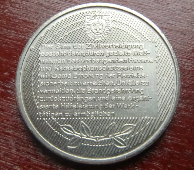 DDR MEDAILLE CA. 36mm MSAB Schwermaschinen-und Anlagenbau 30 Jahre ZV ...