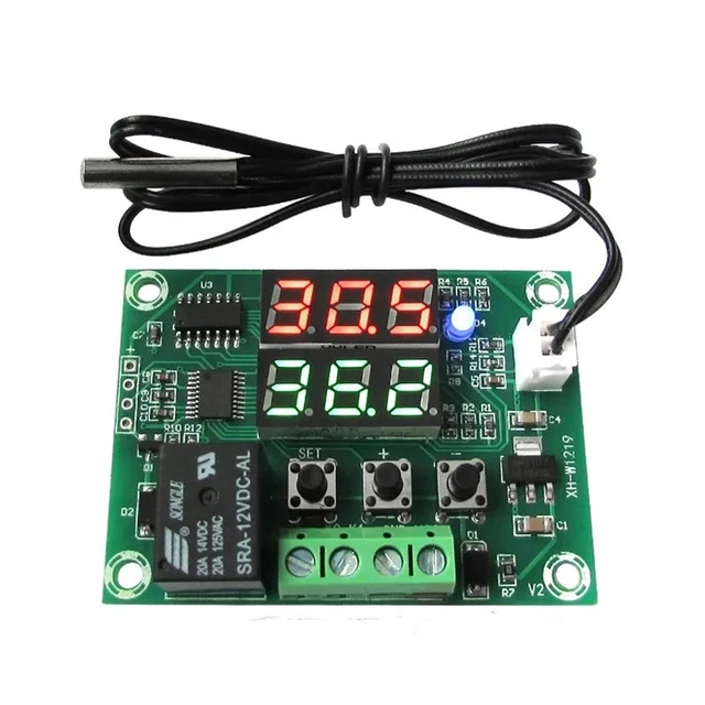 12V DIGITAL THERMOSTAT Temperature Control Switch Sensor Module Board ...