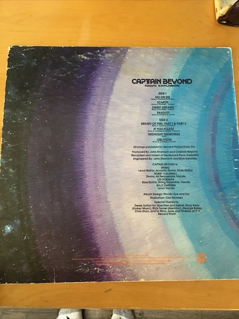 CAPTAIN BEYOND DAWN Explosion 1977 Original Warner Bros LP $17.00 ...