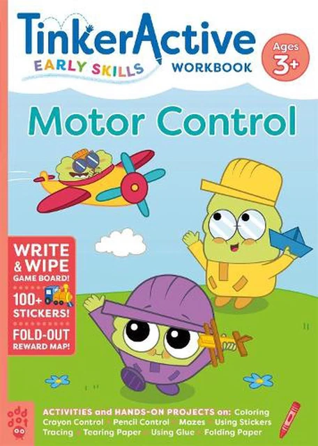 TINKERACTIVE EARLY SKILLS Motor Control Workbook Ages 3+ by Enil Sidat ...