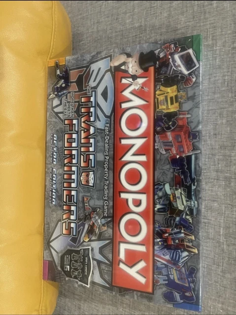 TRANSFORMERS MONOPOLY BOARD Game Retro Edition 6 Special Playing Tokens ...
