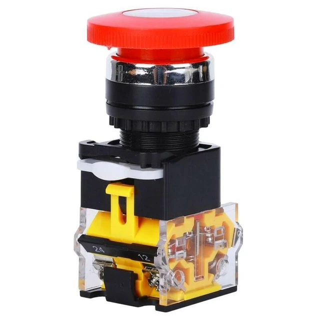 INDUSTRIAL 440V 10A Emergency Stop Push Button On-Off - Set of 3pcs ...