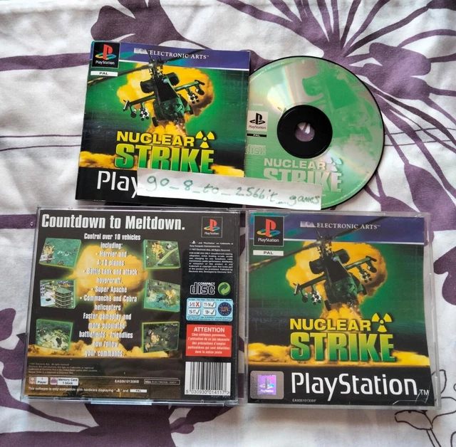 NUCLEAR STRIKE PS1 (COMPLETA) rara guerra elicottero Sony Playstation ...