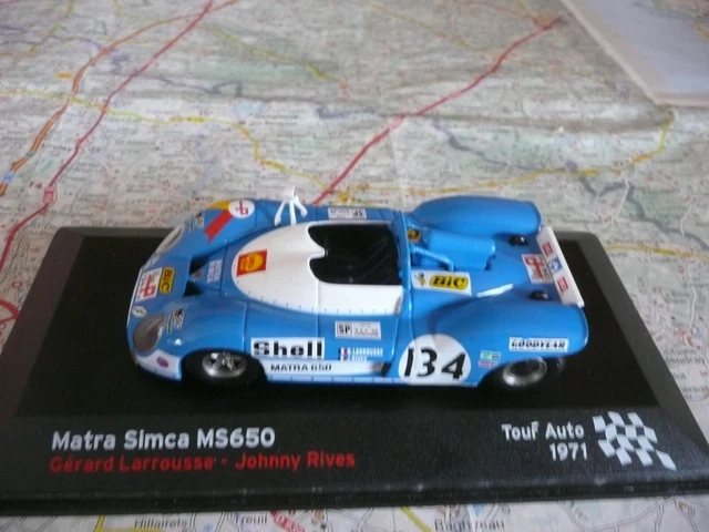 MATRA SIMCA MS 650 n°134 Tour Auto 1971 (Larrousse) IXO 1/43 Neuve sur ...