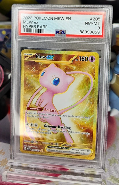 2023 POKEMON SWSH MEW EN MEW EX HYPER RARE #205, PSA 8 Fresh Slab $35. ...