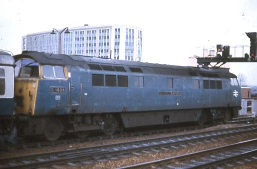 ORIGINAL COLOUR SLIDE of D1036 BR class 52 Western diesel hydraulic ...