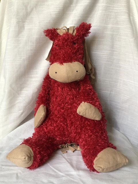 JELLYCAT BUNGLIE RED Horse Pony Plush 18