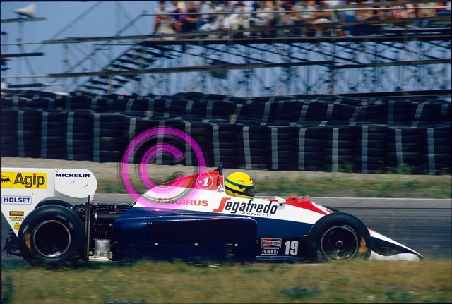 RACING ORIGINAL 35MM Slide F1 Ayrton Senna, Toleman TG184 1984 Holland ...