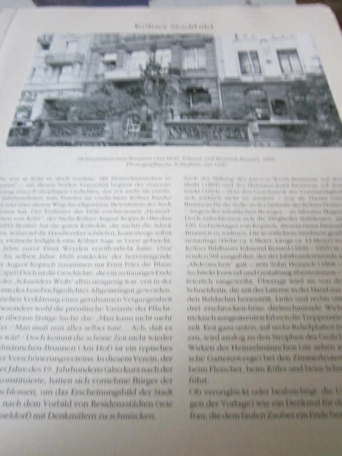 KÖLN ARCHIV N 1097 Der Heinzelmännchen Brunnen 1899 EUR 6,37 - PicClick DE