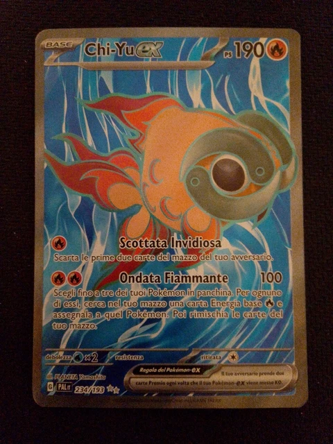 CARTA POKEMON CHI-YU Ex 234/193 Set Evoluzioni A Paldea Mint Ultra Rara ...