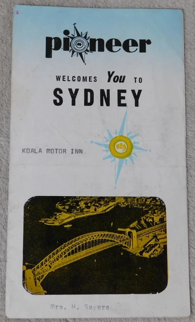 1960S TRAVEL BROCHURE - FOR PIONEER (ANSETT) COACH TOUR - ADELAIDE $10. ...