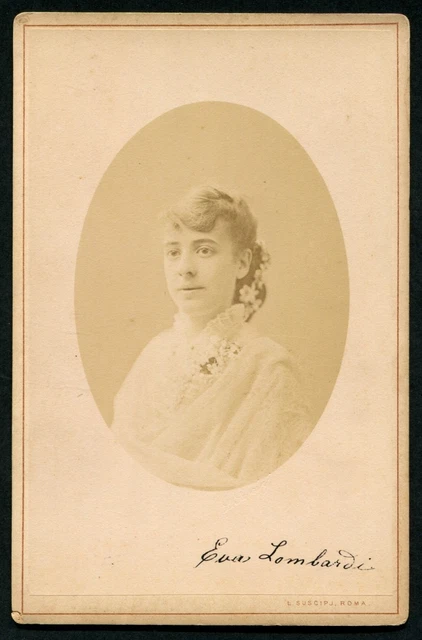 EVA LOMBARDI - Soprano Musica Opera Lirica - Real Photo - Autograph ...