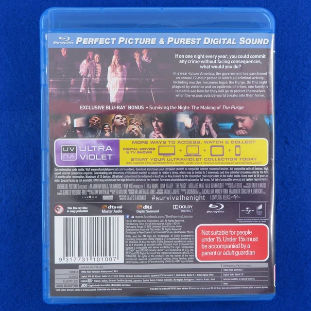 THE PURGE - Ethan Hawke - Blu Ray - Fast Postage !! £6.33 - PicClick UK
