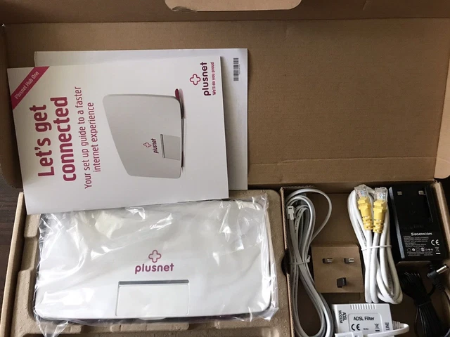 PLUSNET HUB ONE WiFi Router - Boxed - Unused £12.00 - PicClick UK