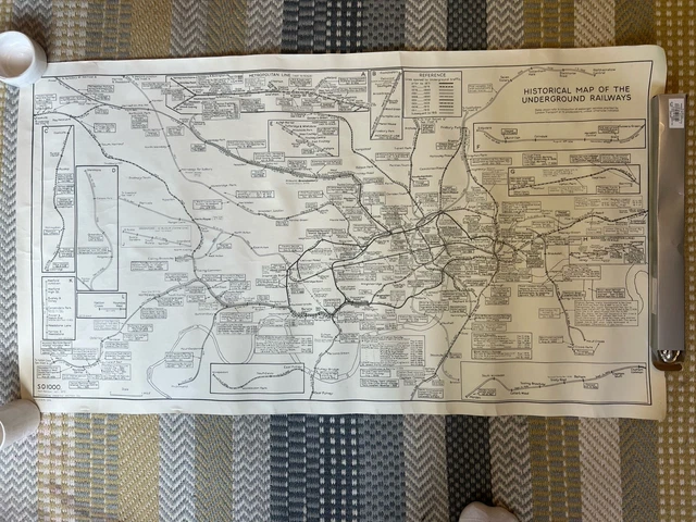 HISTORICAL MAP OF The Underground Railways, October 1975 £5.43 ...