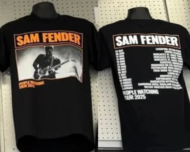 SAM FENDER PEOPLE Watching Tour 2025 Stadium Dates T-Shirt Unisex Fan ...