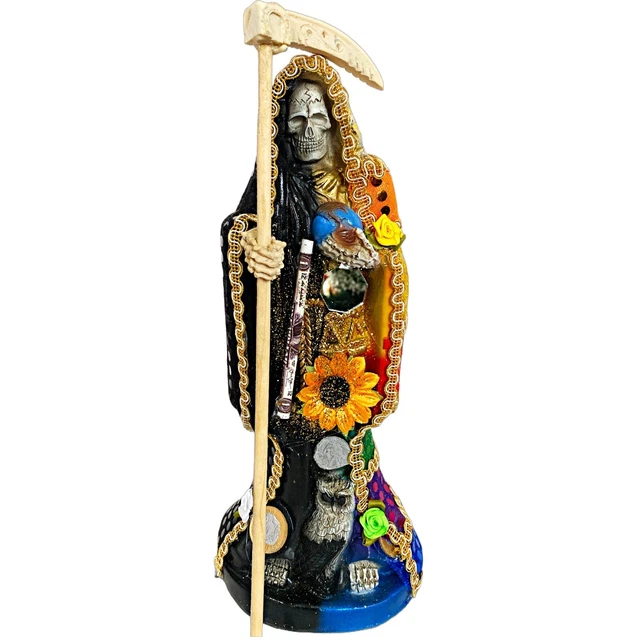 SANTA MUERTE RESIN Statue Holy Death Grim Reaper 12” 7 colors HALF ...