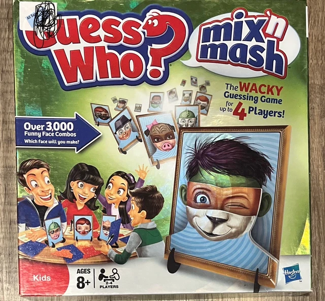 HASBRO GUESS WHO? Mix'N Mash Board Game Family Gift Complete Open Box ...