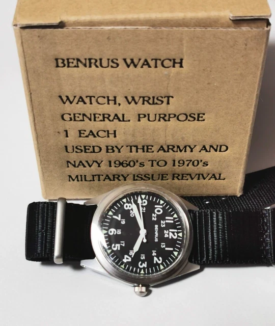 [NUOVO] BENRUS MILITARE BR763SS nero prodotto in Svizzera RONDA 763... EUR 176,95 - PicClick IT