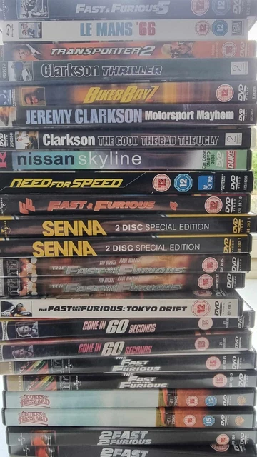99P MIX AND Match Petrolhead DVD Car Gift Clarkson, Fast and Furious ...