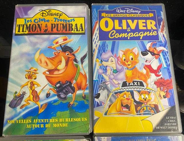 LOT 4 CASSETTES VHS. Dessin Animé. Timon & Pumba, Oliver et Cie, 4 ...