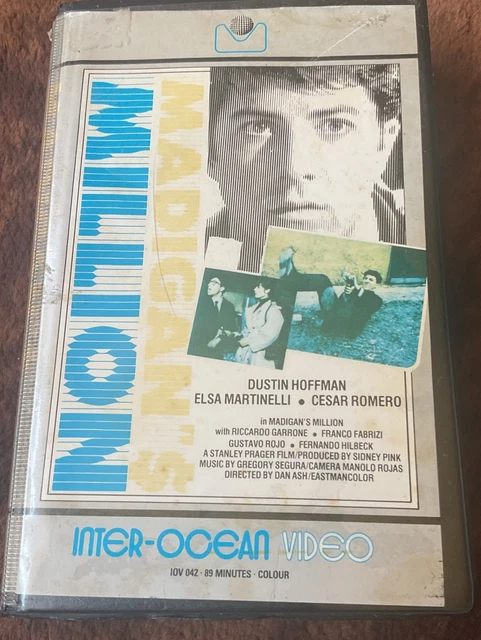MADIGAN’$ MILLIONS 📼VHS Inter Ocean Video Bog Box Ex-Rental Pre-Cert ...