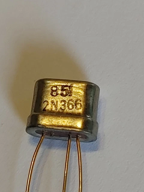 VINTAGE 2N366 TIS ECG103 NPN Germanium Transistor GOLD LEADS HFE TESTED ...