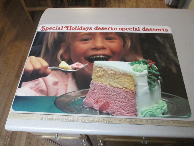 BASKIN ROBBINS ICE cream 1978 SPECIAL HOLIDAYS desserts cute little ...