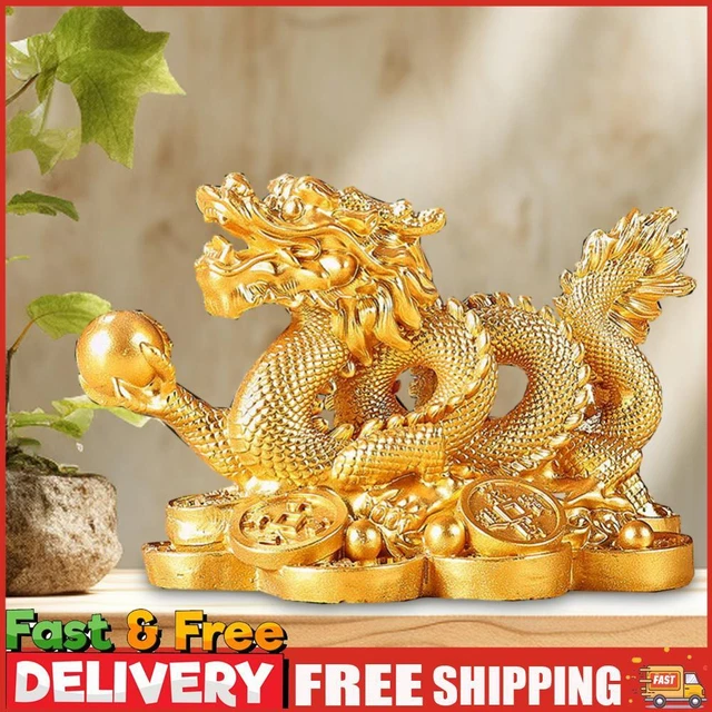 2024 MONEY DRAGON Model Good Luck Chinese Dragon Figurines Resin for ...