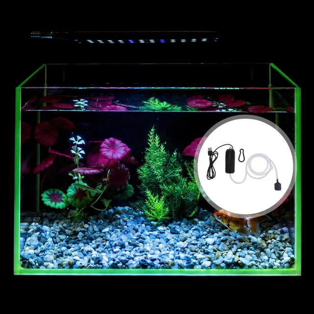 MINI SILENT USB Fish Tank Bubbler Oxygen Pump Plastic Aquarium $20.55 ...