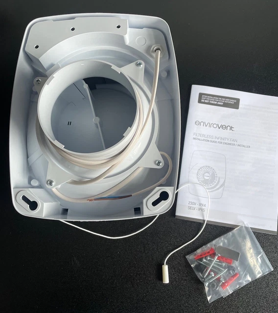ENVIROVENT FILTERLESS EXTRACTOR fan 230V two speed and data logger ...