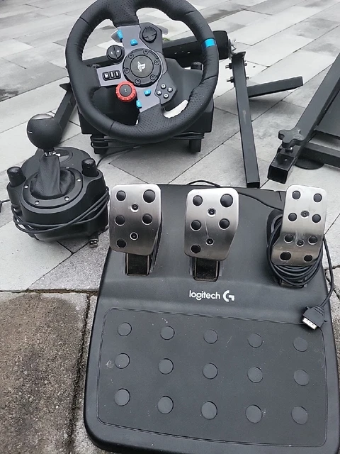 LOGITECH DRIVING FORCE G29 Racing Wheel,Pedals,Shifter with a Stand and ...