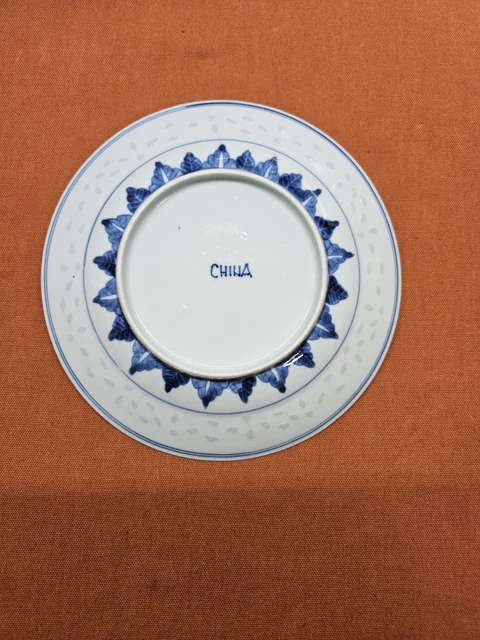 ANTIQUE CHINESE PORCELAIN "Rice Grain" Plate £18.04 - PicClick UK