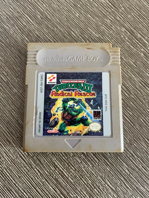 TEENAGE MUTANT NINJA Turtles 3 Radical Rescue Nintendo Gameboy Game USA ...