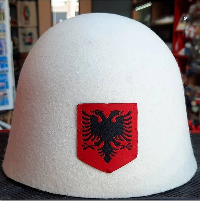 ALBANIAN TRADITIONAL WOOL Hat Folk Qeleshe Plis - Handmade, Kosova ...