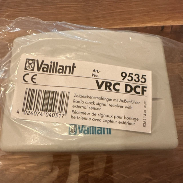 VAILLANT VRC DCF 9535 - Zeitzeichenempfänger mit Außenfühler - in weiß ...