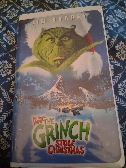 HOW THE GRINCH Stole Christmas VHS 2001 Jim Carrey Clamshell Acceptable ...