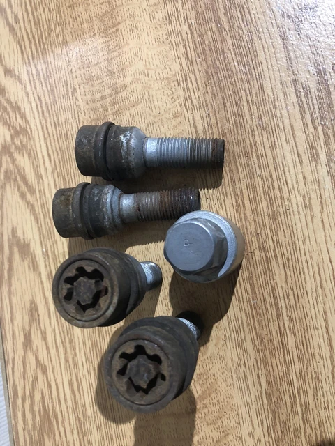 GENUINE VW T5 T6 TRANSPORTER LOCKING WHEEL NUTS BOLT KEY SET 19mm VAN ...